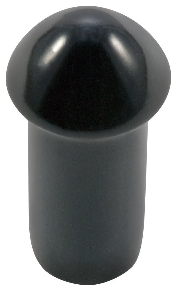 Caplugs 99190257 Plastic Cap with Flanges. VCF-140-8, Vinyl, Cap ID 0.140" Length 0.500", Black (Pack of 1000)