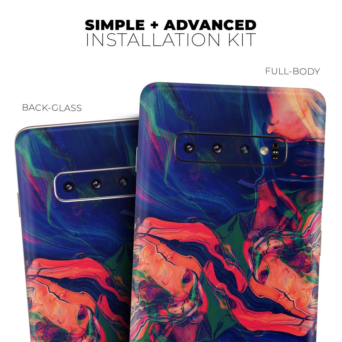 DesignSkinz Liquid Abstract Paint Remix V7 Protective Vinyl Decal Wrap Skin Cover Compatible with The Samsung Galaxy S20 (Screen Trim & Back Glass Skin)