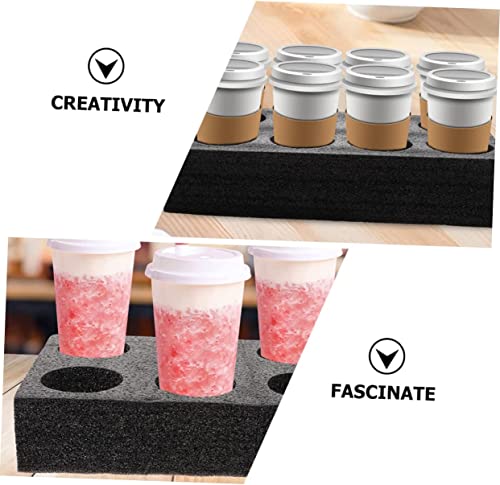 2pcs Milk Tea Drink Cup Holder Coffee Cup Stand Cup Carriers for Drinks Sodas Drinks Drink Holder Tray Foam Take Out Drink Carrier Hot Drink Carrier Beverage Accessory Cup Trays