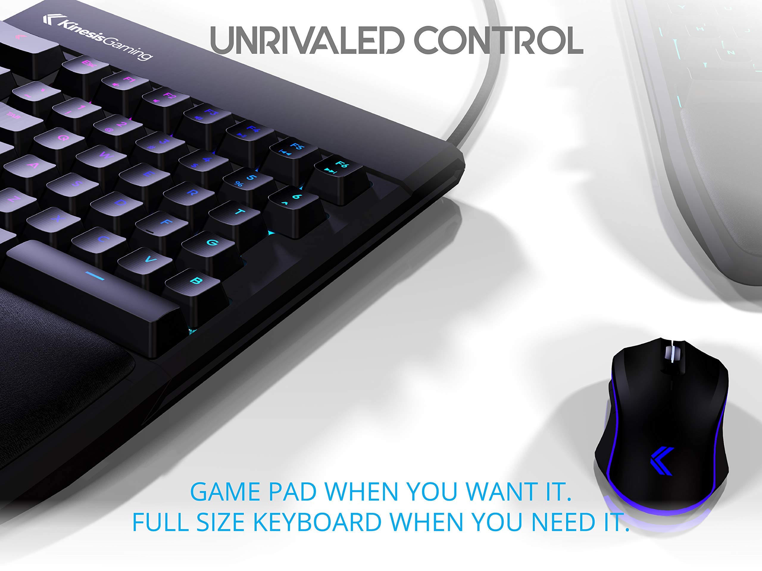 KINESIS Gaming Freestyle Edge RGB Split Mechanical Keyboard (MX Brown) (Renewed)