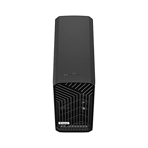 Fractal Design Torrent Black - Dark Tint Tempered Glass Side Panel - Open Grille for Maximum air Intake - Two 180mm PWM and Three 140mm Fans Included - Type C - ATX Airflow Mid Tower PC Gaming Case