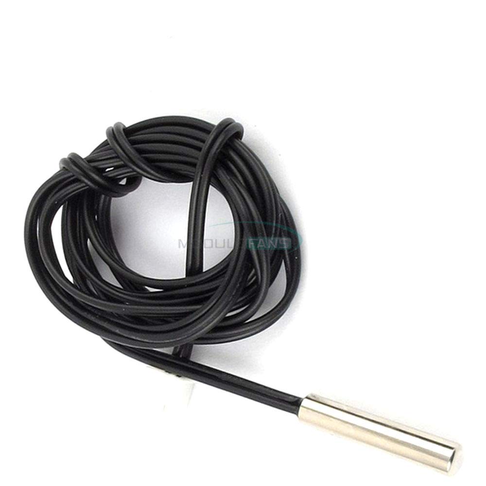 2PCS NTC Thermistor Accuracy Temperature Sensor 10K 1% 3950 Waterproof Probe 1m New