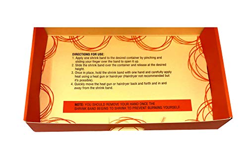 Clear Perforated Shrink Band for Lip Balm Tubes and Lip Gloss Squeeze Tubes (100 Pack)