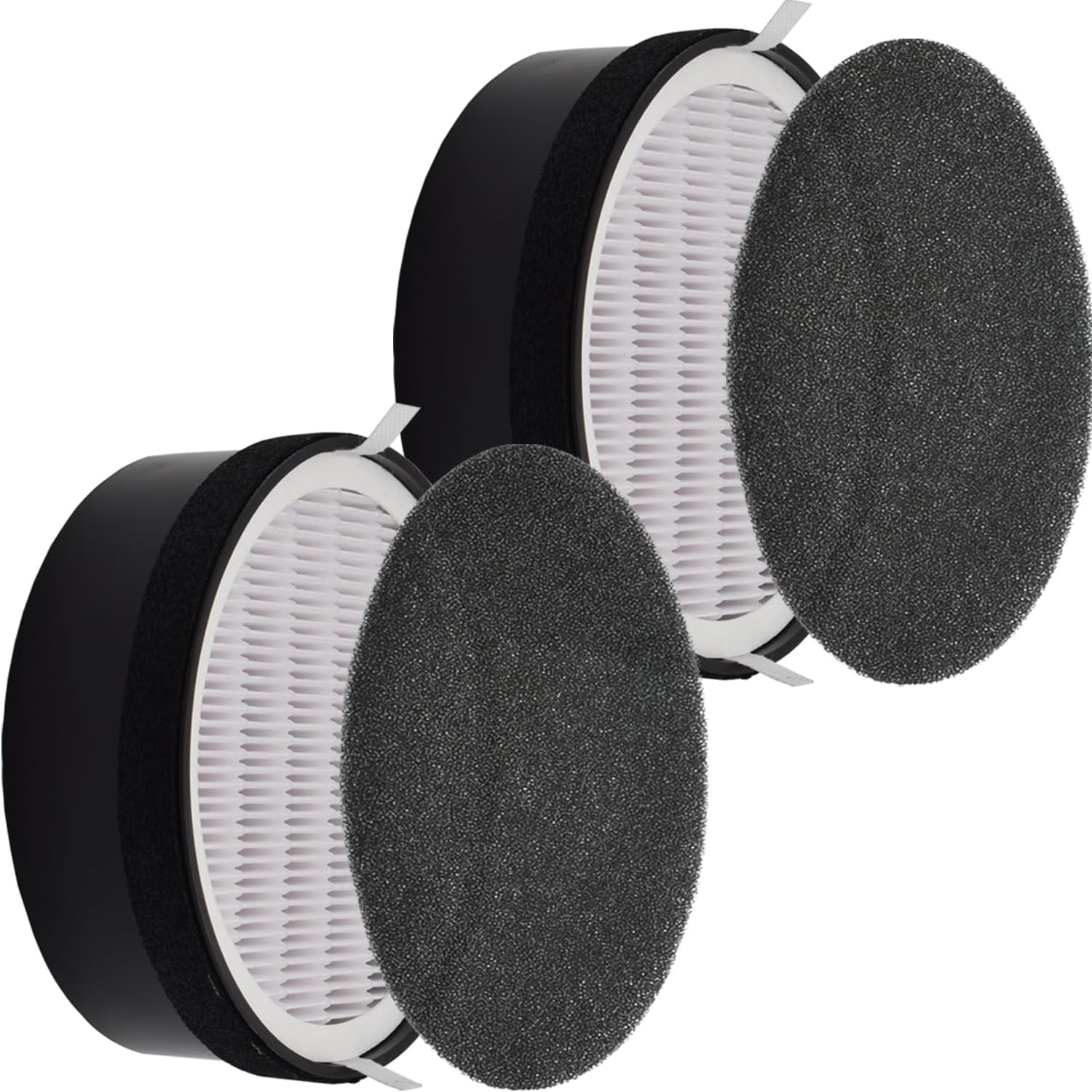 2 pack lv-h132 Replacement Filter Compatible with Levoit H132 Air Purifier,H13 True HEPA Filter,Activated Carbon Filter