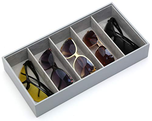 Magic Stackable Trays Closet Dresser Drawer Organizer for Accessories, Gadgets & Cosmetics, Storage Display Showcase Holder Box, Set of 2