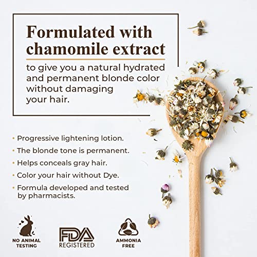 Camomila Intea Blonde Spray – Chamomile Hair Lightener with Gentle Color – No Ammonia or Parabens – 3.4oz