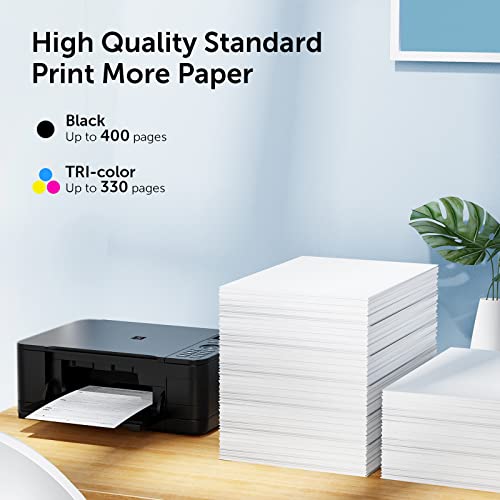 63XL Ink Cartridge Compatible Ink 63 XL Replacement with HP Officejet 4650 4652 4655 5200 5255 3830 Envy 4520 4512 Deskjet 1112 2130 2132 3630 Printer (2 Black)
