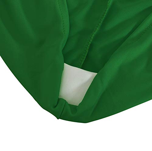 Obstal 6ft Stretch Spandex Table Cover for Standard Folding Tables - Universal Rectangular Fitted Tablecloth Protector for Party (Emerald Green, 72 Length x 30 Width x 30 Height Inches)