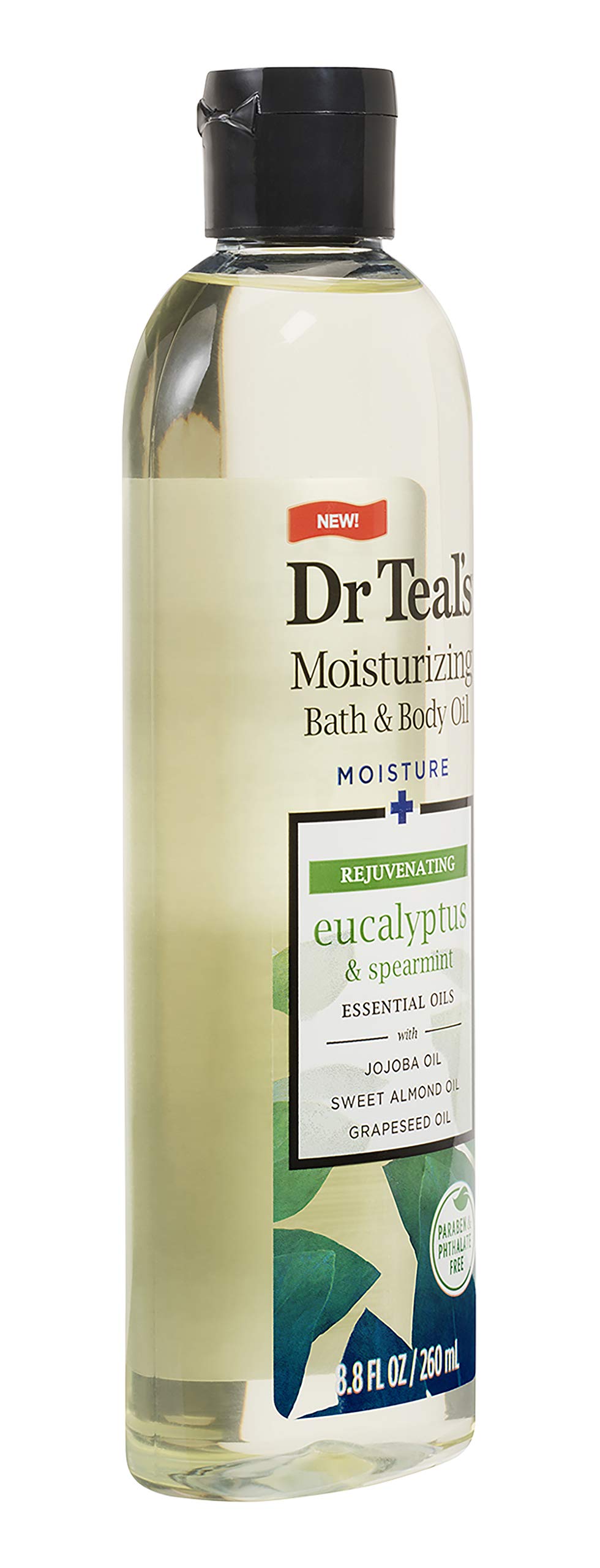 Dr. Teals Bath & Body Oil Gift Set (2 Pack, 8.8oz Ea.) - Rejuvenating Eucalyptus & Spearmint Blended with Pure Epsom Salt - Essential Oils Hydrate Skin & Alleviates Daily Stress at Home