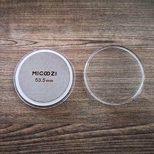 53.5mm Espresso Puck Screen, Reusable 1.7mm Thickness 100μm Stainless Steel Professional Barista Coffee Filter Mesh Plate for Espresso Portafilter Filter Basket (53.5mm)