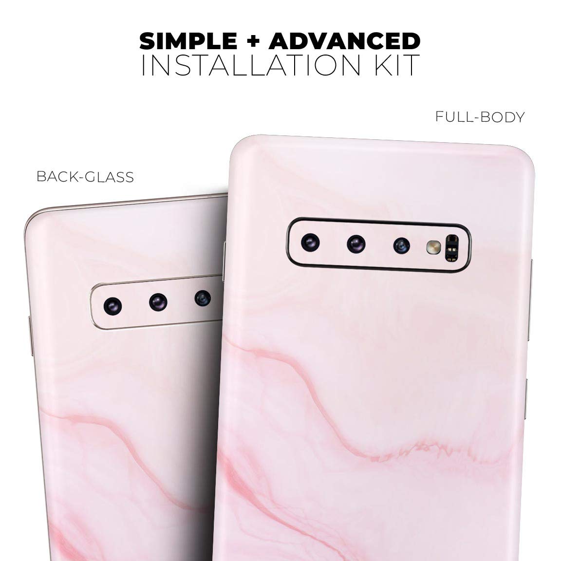 DesignSkinz Marble Surface V1 Pink Protective Vinyl Decal Wrap Skin Cover Compatible with The Samsung Galaxy S20 (Screen Trim & Back Glass Skin)