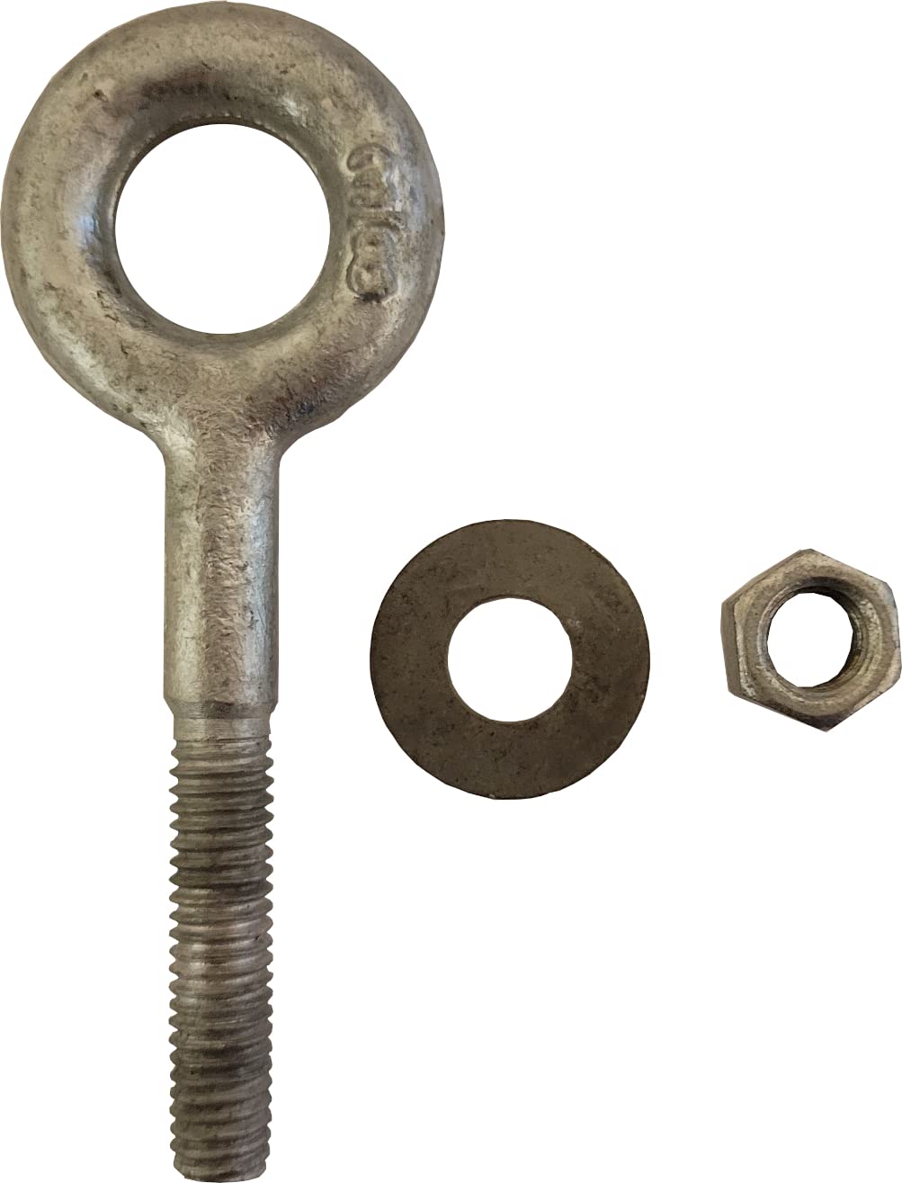 Eye Bolts 2.5" to 12" Drop Forged/Hot Dipped Galvanized Steel Eye Bolt Eyebolt (3/8" x 2.5" Eye Bolts, 1 pk. Eye Bolt)