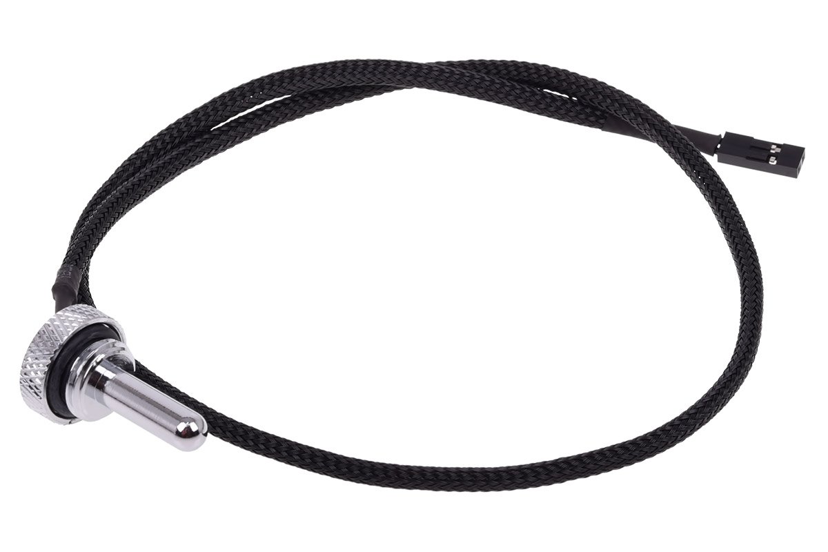 Alphacool G1/4" Eiszapfen Temperature Sensor Plug, Chrome