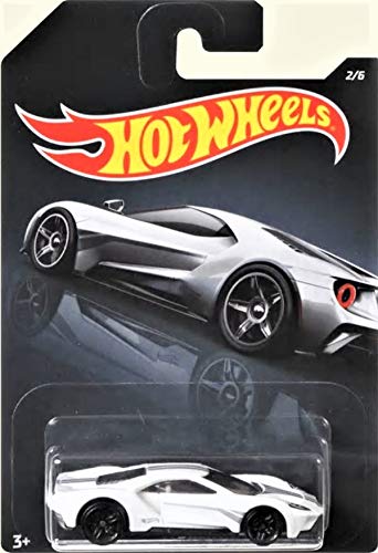 2020 HW Wal-Mart Exclusive White '17 Ford GT Exotics Mix Series 2/6 Die Cast Car