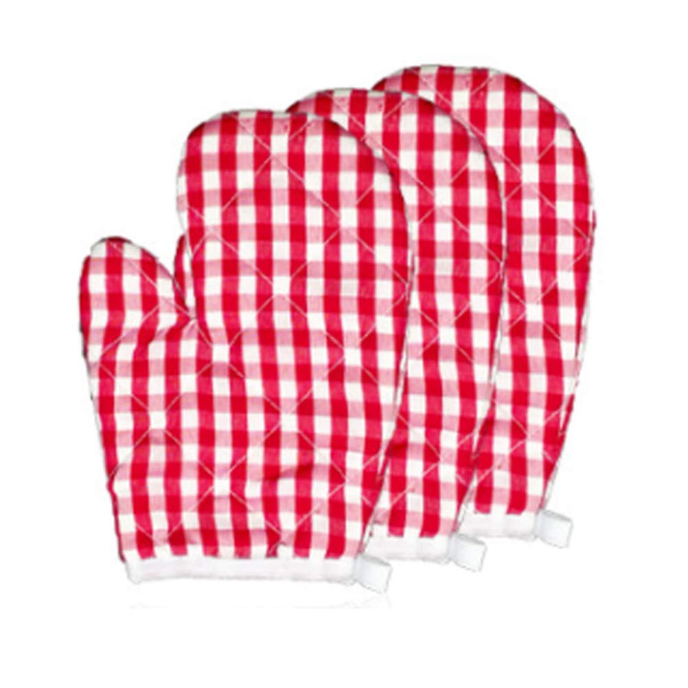 2pcs Kids Heat Insulation Anti-scald Gloves Kitchen Microwave Oven Gloves Mitts Baking Gloves