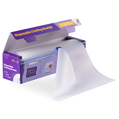 Disposable Plastic Cutting Board Sheets for BBQ & Camping – Large Flexible Chopping Boards – Cutting Mats for Kitchen and Outdoor 32'