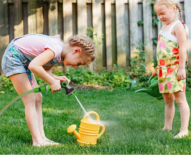 Expandable Garden Hose Water Pipe, 50FT Flexible Water Hose with 7 Function Spray Nozzle, Durable Triple Layer Latex Core Garden Hoses for Gardening Lawn Car Pet Washing