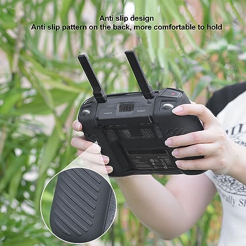 Airshi Drone Controller Protector, Silicone Perfectly Fit Drone Controller Accessories Easy to Install Easy to Clean for Mavic 3 RC PRO (Black)