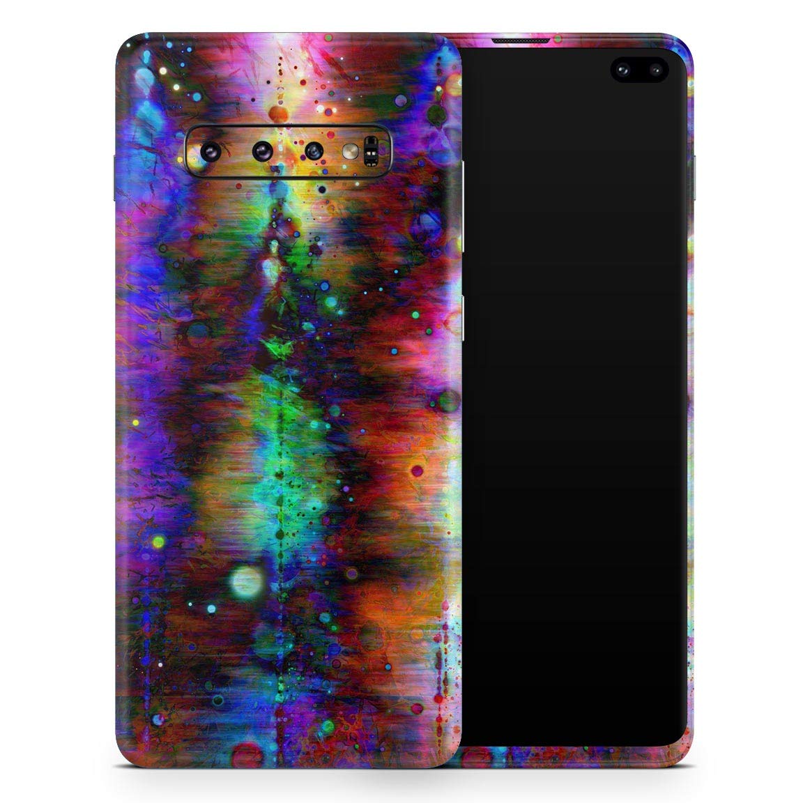 DesignSkinz Neon Paint Mixtured Surface Protective Vinyl Decal Wrap Skin Cover Compatible with The Samsung Galaxy S20 (Screen Trim & Back Glass Skin)