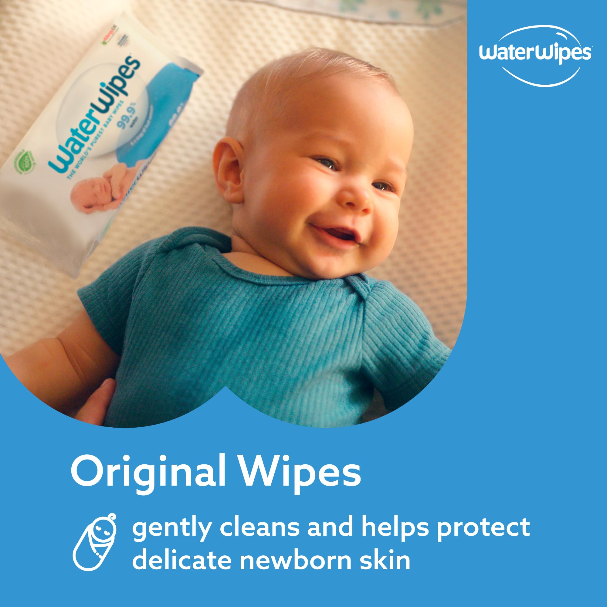 WaterWipes Bundle, Original 540 Count (9 packs) & Textured Clean Wipes 240 Count (4 packs), Plastic-Free, 99.9% Water Based Wipes, Unscented, Hypoallergenic for Sensitive Skin, Packaging May Vary