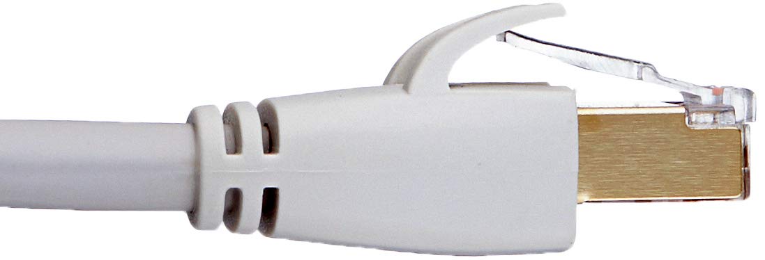 Amazon Basics RJ45 Cat7 Network Ethernet Patch Cable - 25 Feet, Light Gray