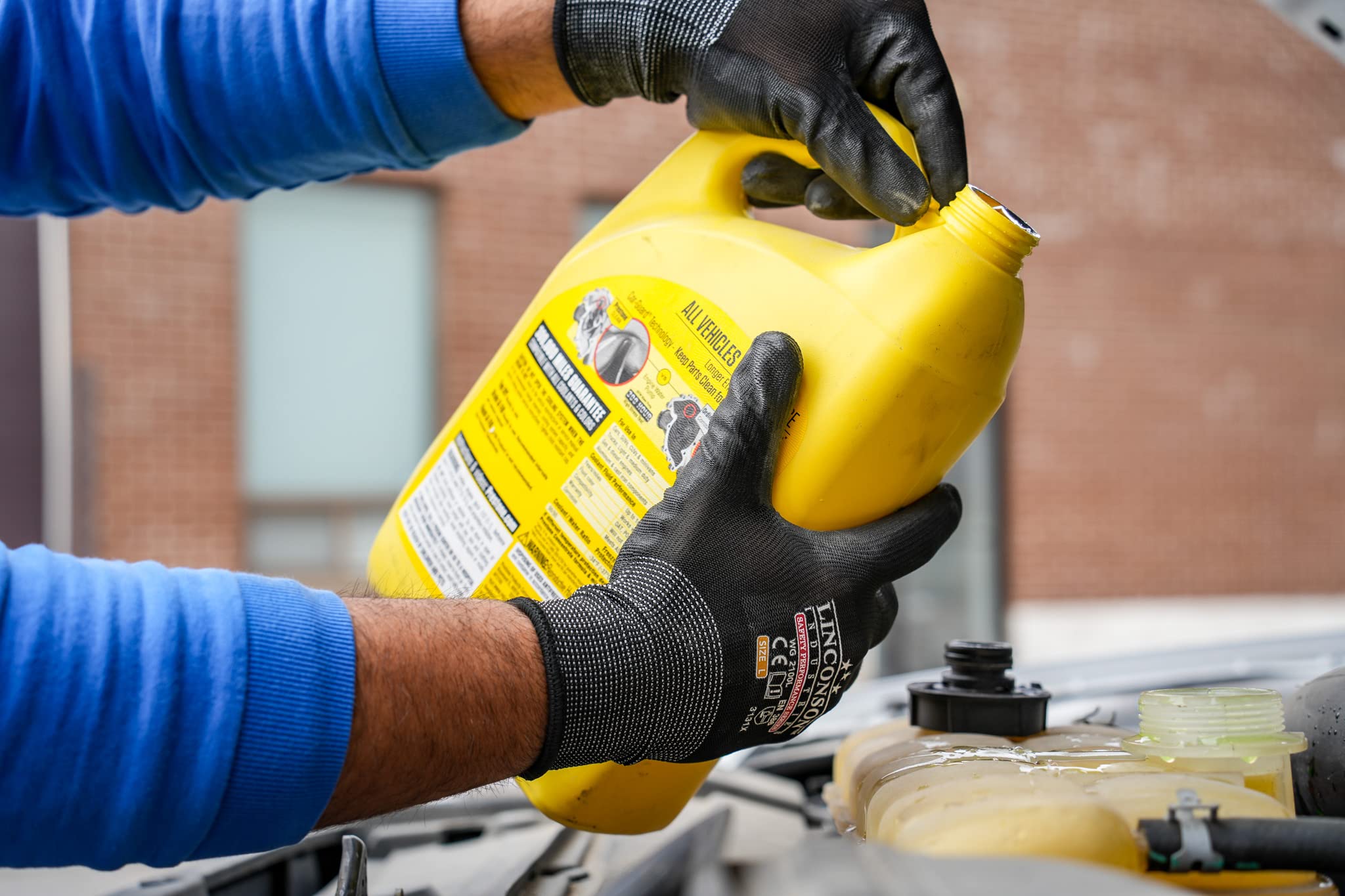 linconson Ultimate Grip Thin & Lightweight Construction Mechanic Work Gloves with PU Palm Coating