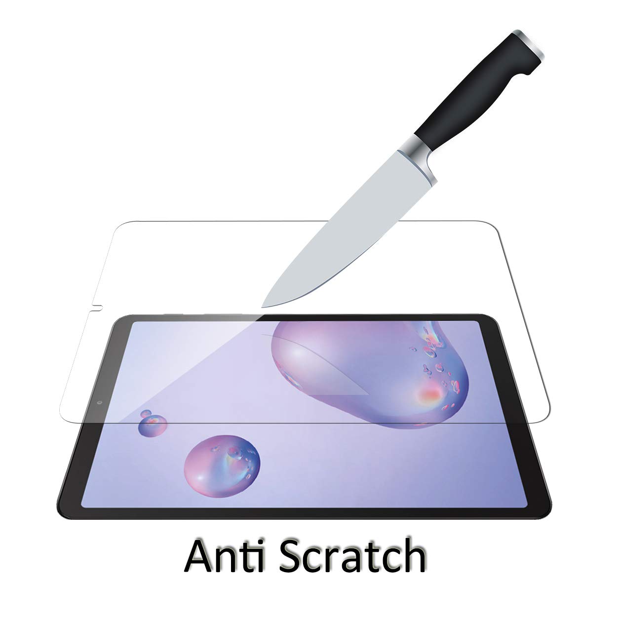 Orzero (2 Pack) Tempered Glass Screen Protector Compatible for Samsung Galaxy Tab A 8.4 (2020) SM-T307, 9 Hardness HD Anti-Scratch Full-Coverage Bubble Free