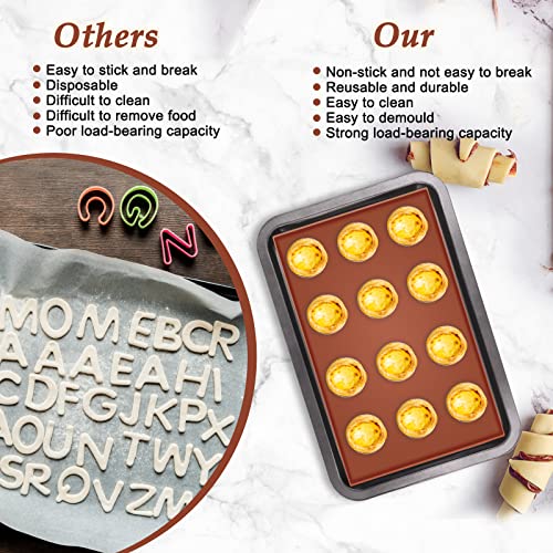 6PCS Silicone Dehydrator Sheets with Edge, Anglecai 12.2 x 10.2 Inch Silicone Dehydrator Mats Compatible with Cosori CP267-FD, Nonstick Dehydrator Trays Liner for Fruits Meat Vegetables