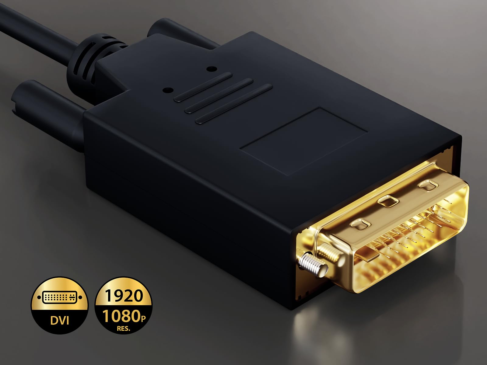 Cable Leader 15 ft Gold Plated Premium DisplayPort to DVI Cable 28 AWG