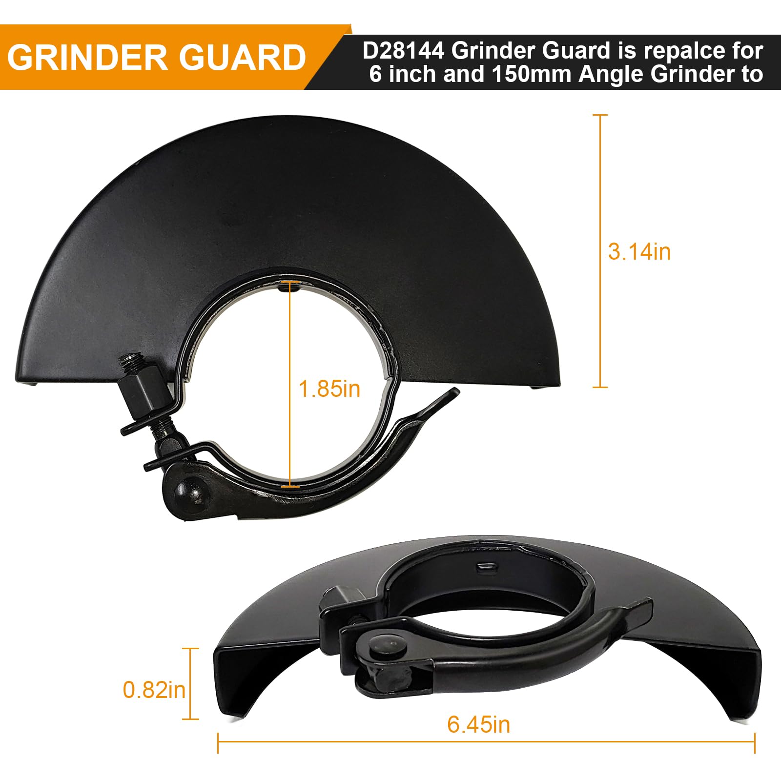397661-01 Metal Angle Grinder Guard 4-1/2" 5β Replacement for Dewalt D28116 D28065 D28144 GA6010Z GA6020 9566PC 9566CV Angle Grinder