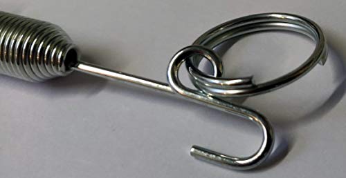 Detroit Packing Co. 4" Spring Latch Hook for Wire Rabbit Cages, Doors, Bunnies, Rodents, Hamsters, Squirrels, Birds - Metal Finger Spring (1-Pack, Finger-Hold)