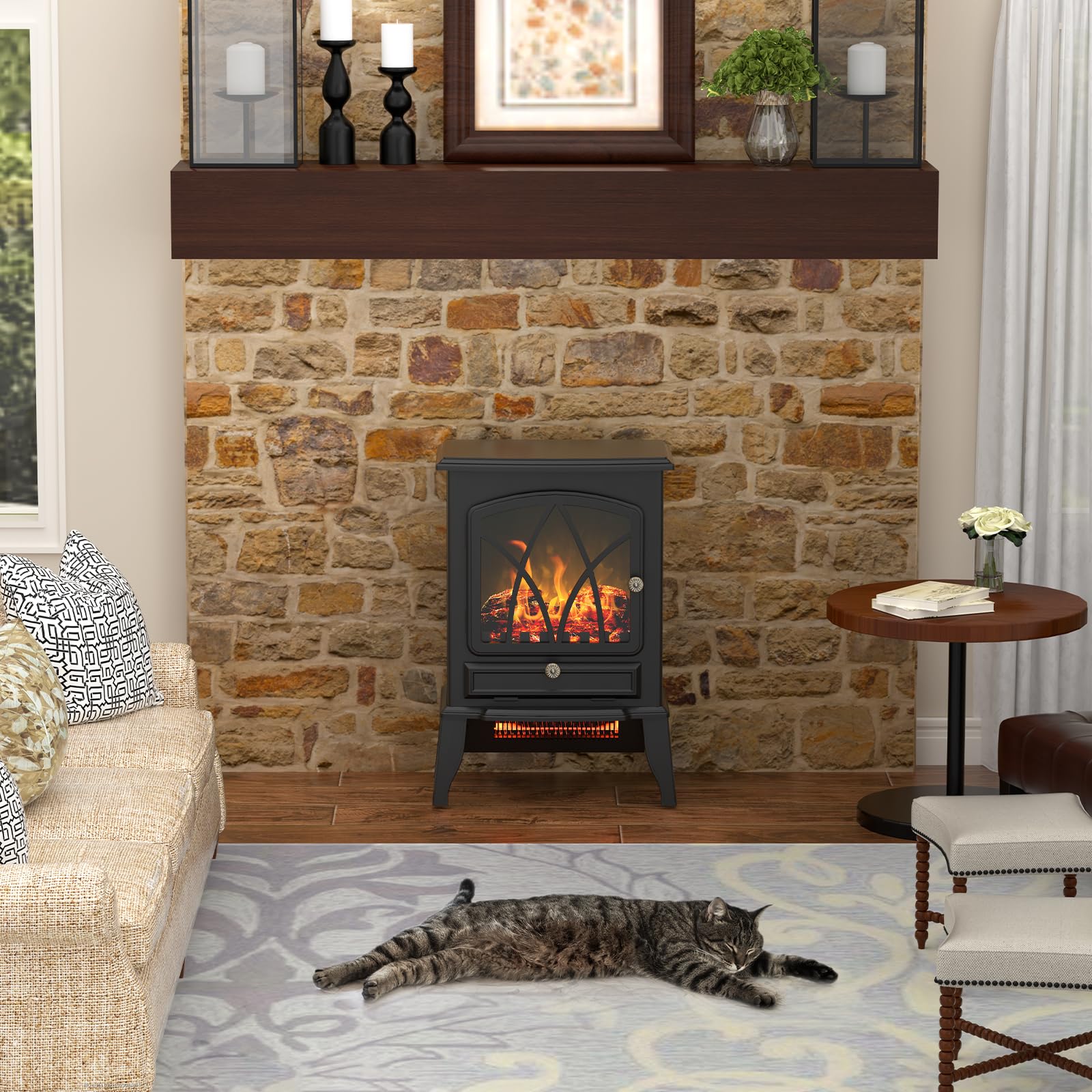 23" Electric Fireplace Heater Fireplace Stove