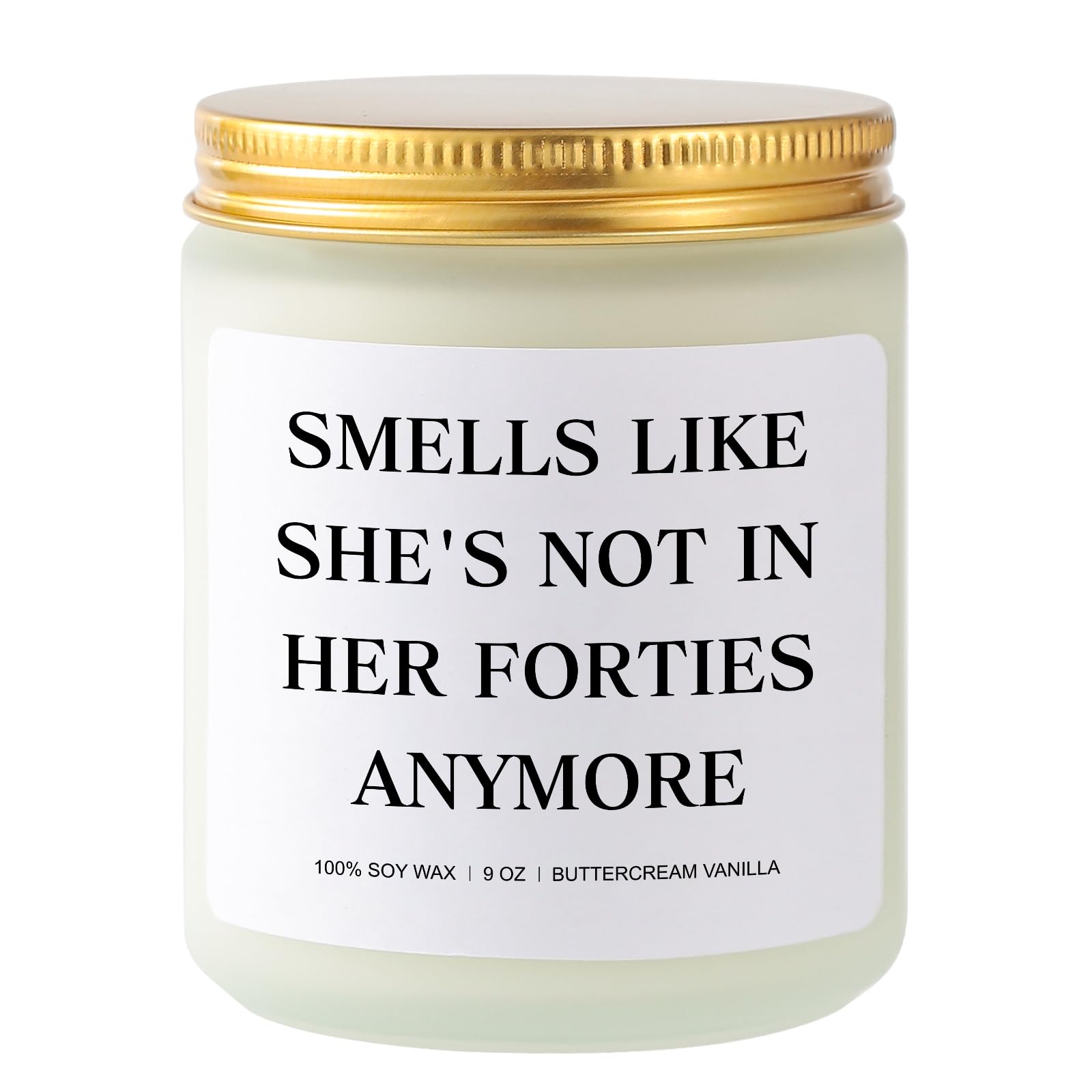 50th Birthday Gifts for Her, Cool 50 Year Old Gifts for Women, 50th Birthday Gift Ideas for Wife, Mom, Daughter, Sister, 50th Birthday Decorations - Vanilla & Buttercream Scent 50th Birthday Candles