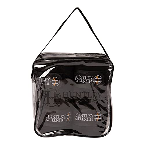 Huntley Equestrian Polo Wraps for Horses: Protective Leg Support Bandage for Training, Exercising, Turnout- 4 Wraps (Black)