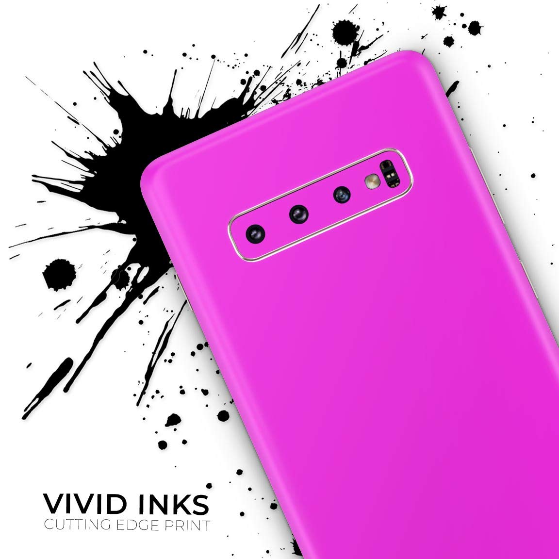 DesignSkinz Solid Hot Pink V2 Protective Vinyl Decal Wrap Skin Cover Compatible with The Samsung Galaxy S20 (Screen Trim & Back Glass Skin)