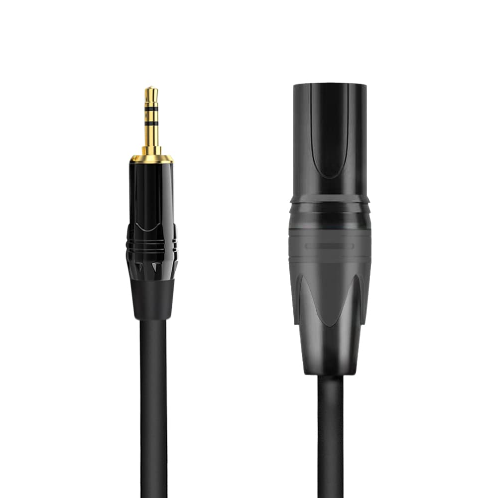 3.5mm to XLR Cable, XLR to 3.5mm Unbalanced 1/8 inch Mini Jack Stereo to XLR Male Cord Adapter - 6.6ft