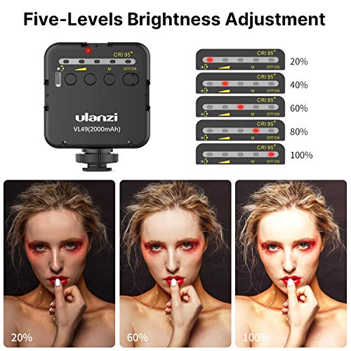ULANZI Smartphone Vlogging Kit with Adjustable Handle Grip, Mini Tripod, Dimmable LED Light - YouTube, TIK Tok, Vlogging Equipment for iPhone/Android Smartphone Video Kit (ST-02S)