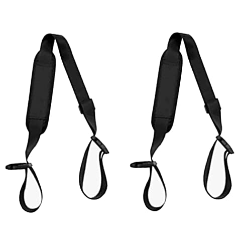 2 Packs Carry Strap for Beach Chair, Adjustable Beach Chair Carry Strap, Folding Chair Carry Strap with Non Slip Shoulder for Scooter, Foldable Bikes, Yoga Mat and Beach Chair