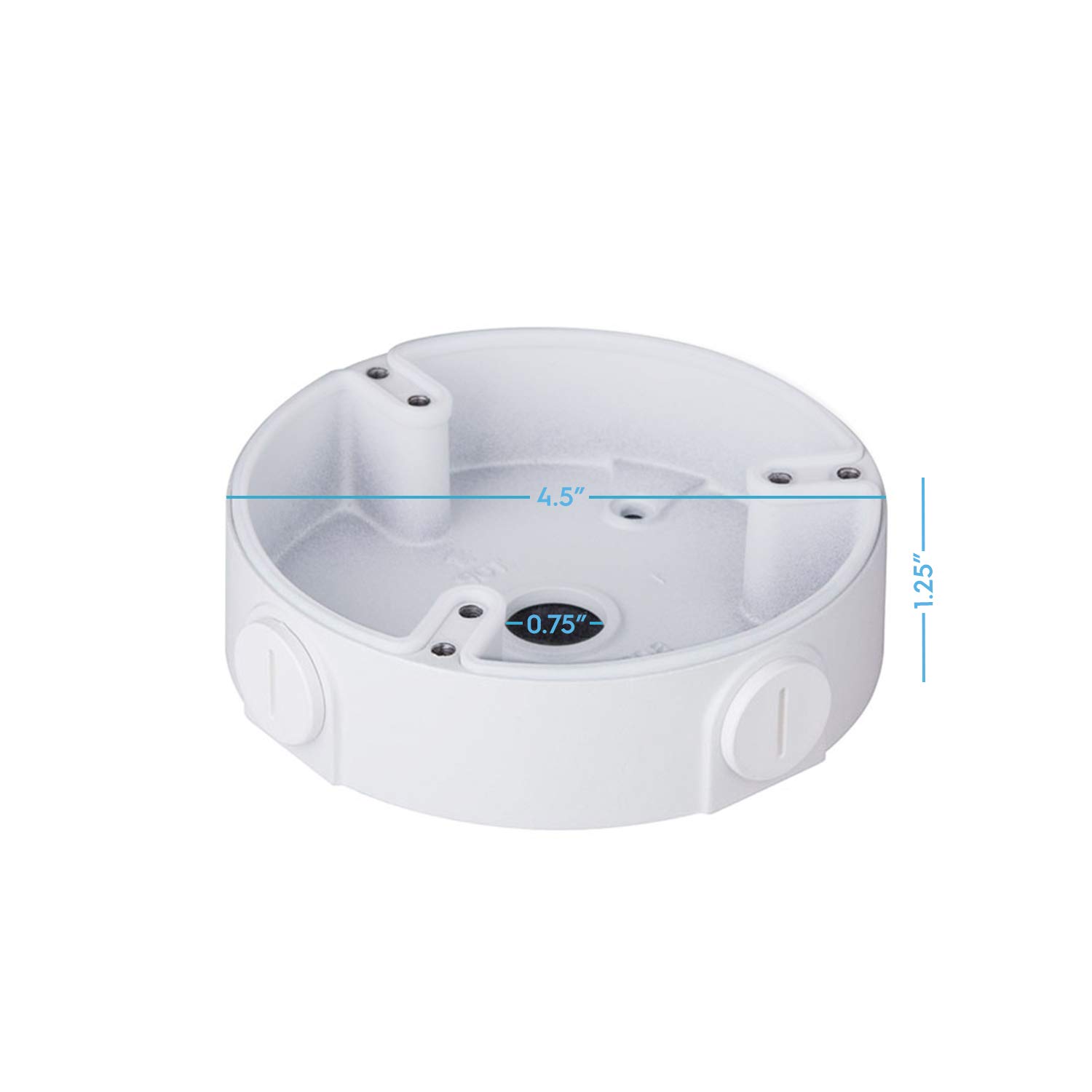 Amcrest AMCPFA136 Water-Proof Junction Box for Dome Cameras, Compatible w/ IP5M-D1188EW-28MM, IP8M-2493EW-V2, IP8M-2693EW-AI, IP8M-VT2879EW-AI