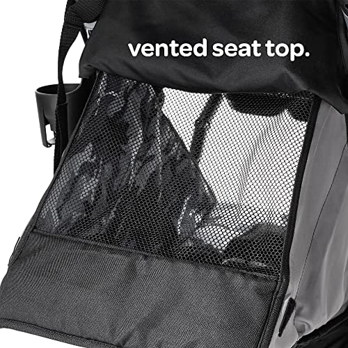 Larktale chit Chat Plus | Lightweight Full-Featured Stroller for Newborns and Toddlers | Compact Folding Stroller for Travel Featuring Eco-Friendly Materials and One-Handed Steering, Nightcliff Stone