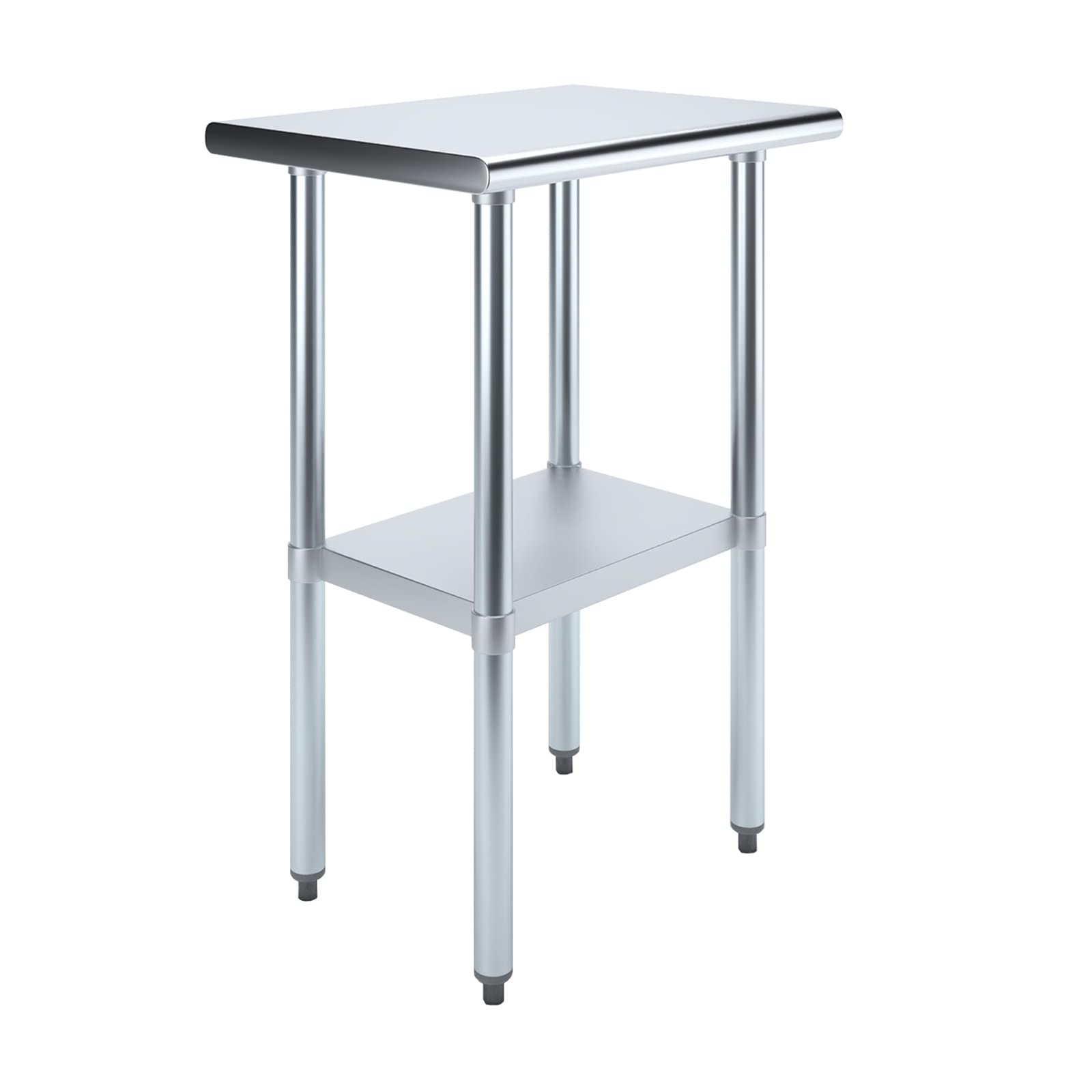 AmGood 18 in. x 24 in. Stainless Steel Work Table | Metal Kitchen Food Prep Table | NSF