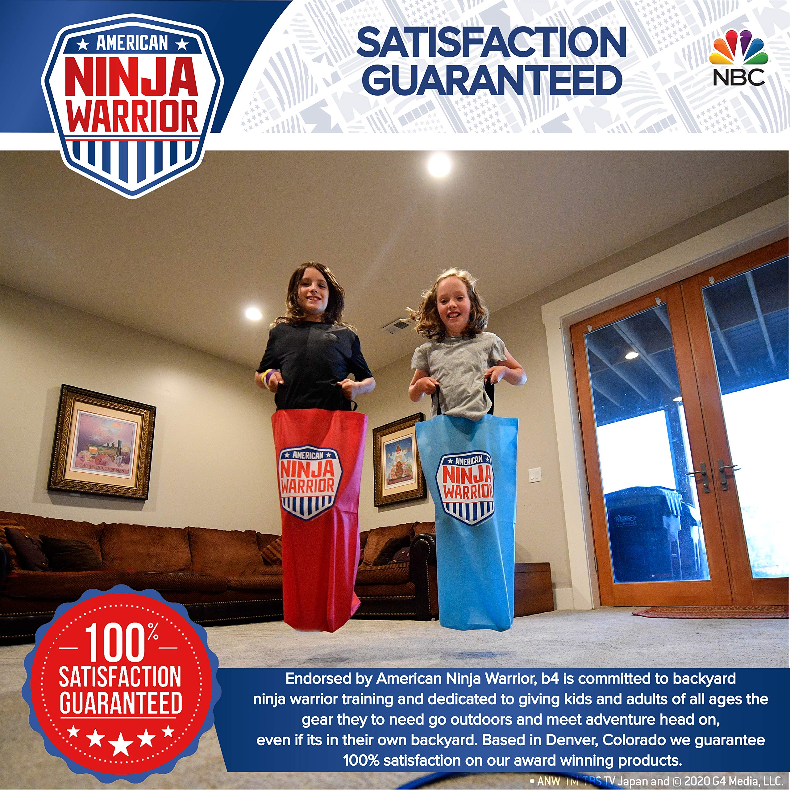 American Ninja Warrior Competition Obstacle Course - Competition Race Course - Great For Children, Teens, and Adult Athletes - Perfect Outdoor Fun Racing Obstacles For All Ages!