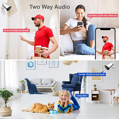 LaView Security Cameras Wireless Outdoor,1080P HD Battery Powered 14400mAh, Outdoor Security Cameras with AI Motion Detection, Night Vision,IP65 Waterproof, SD Slot & USA Cloud Service