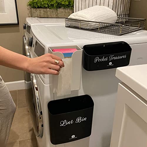 Dryer Sheet Dispenser Magnetic - Sleek Dryer Sheet Holder for Neat Storage Of Laundry Softener Sheets - Sturdy Case for Fabric Softener Sheet for Laundry Room - Compact Dryer Sheet Caddy (Light Grey)