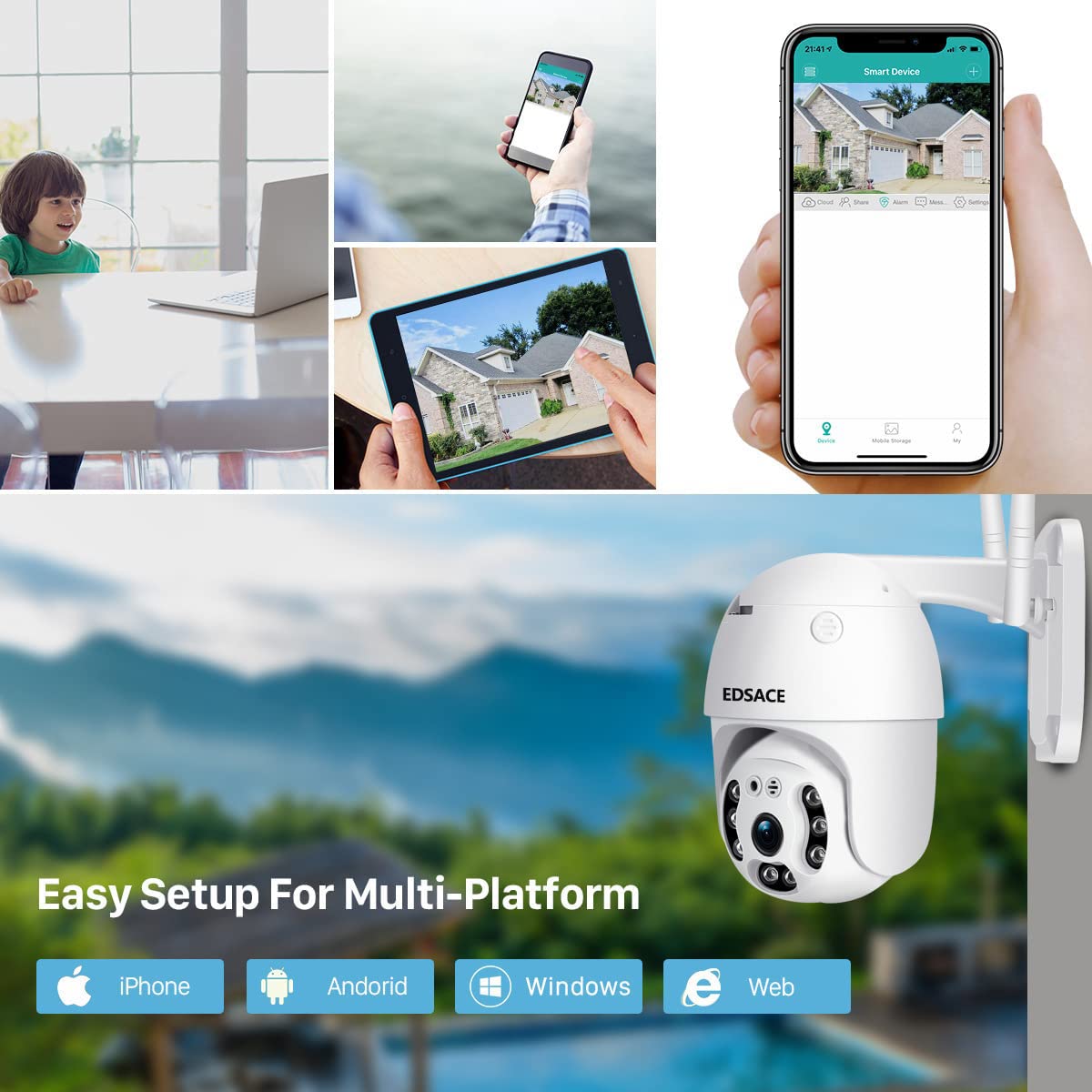 5G WiFi Security Camera, 5G dual band camera,3MP HD Dual Band 5G 2.4G Wireless Camera for Home Security, Motion Tracking with IR Night Vision, Pet Camera, Spot Light Camera for Home Security Camera