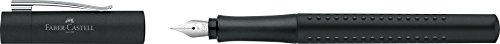 Faber-Castell Grip 2011 Fountain Pen, F Nib Black Black