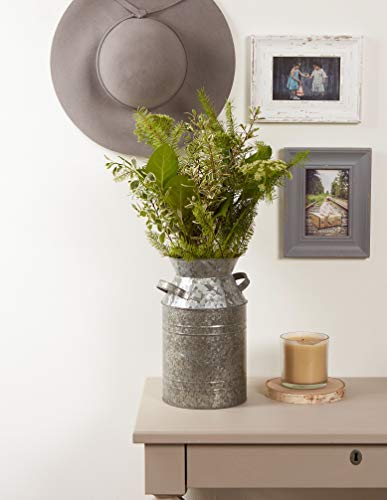 DII Galvanized Metal Decor, Rustic Farmhouse, Milk Can, Silver