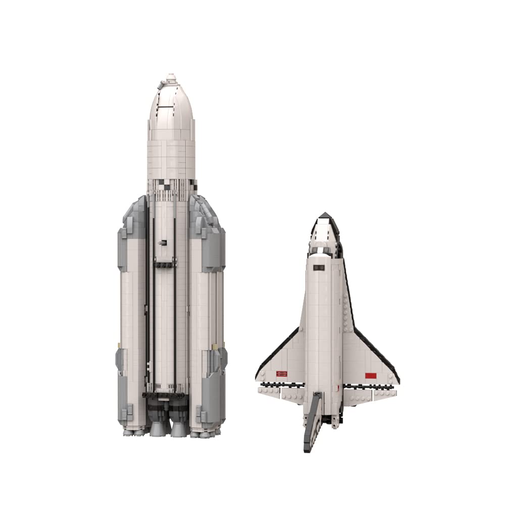 3,844 PCS Space Launch System Energia Buran Rocket Building Kit, Super Heavy Launch Vehicle Energia Building Toy Set, Buran Space Shuttle Energia Model Building Block, Science Rocket for Space Lovers