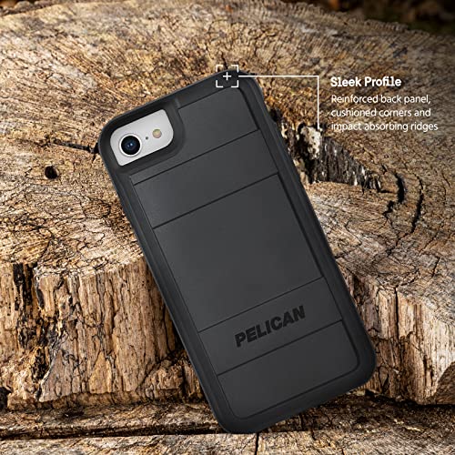 Pelican - PROTECTOR Series - Case For iPhone SE (Fits 2020 And 2022 Devices) - Compatible With iPhone 7 and 8 - Military Drop Protection - 4.7 Inch - Black