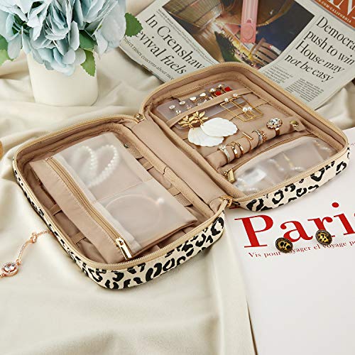 MIZATTO Travel Jewelry Organizer, Medium Jewelry Storage Bag for Necklaces, Earrings, Rings and Bracelets